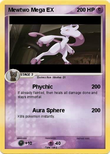 Pokémon Mewtwo Mega EX - Phychic - My Pokemon Card