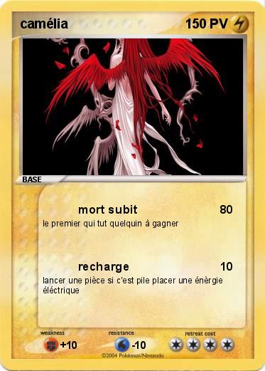 Pokémon camelia - mort subit - Ma carte Pokémon