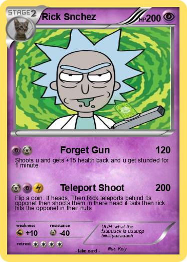 Pokémon Rick 1502 1502 - Forget Gun - My Pokemon Card