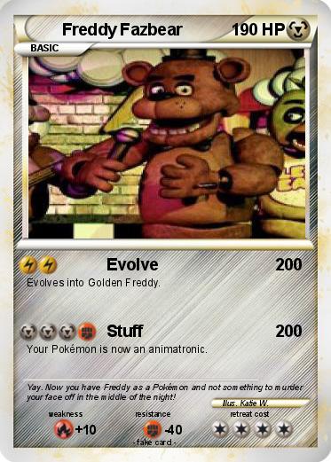 Pokémon Freddy Fazbear 132 132 - Evolve - My Pokemon Card