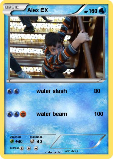 Pokémon Alex EX 28 28 - water slash - My Pokemon Card
