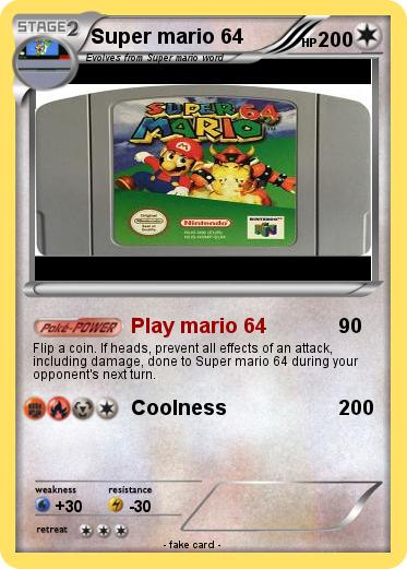Pokémon Super mario 64 20 20 - Play mario 64 - My Pokemon Card