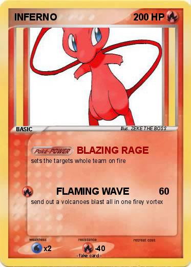 Pokémon INFERNO 302 302 - BLAZING RAGE - My Pokemon Card