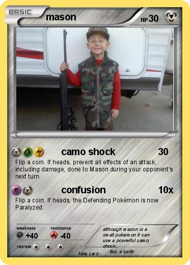 Pokémon mason 357 357 - camo shock - My Pokemon Card