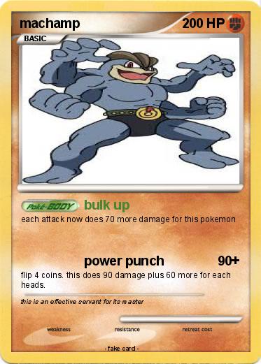 Pokémon machamp 373 373 - bulk up - My Pokemon Card