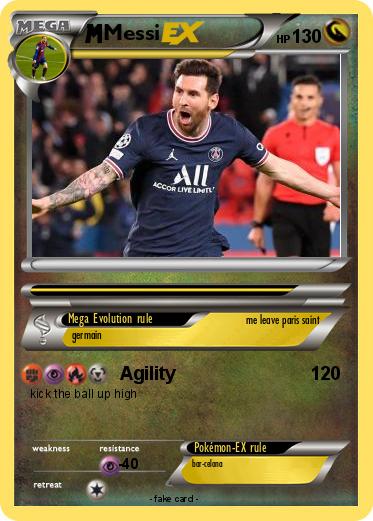 Pokémon Messi 1968 1968 - Agility - My Pokemon Card