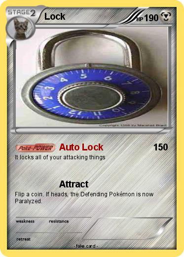 Pokémon Lock 69 69 - Auto Lock - My Pokemon Card