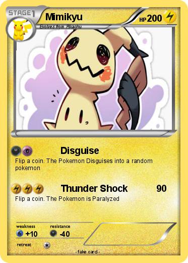 Pokémon Mimikyu 60 60 - Disguise - My Pokemon Card