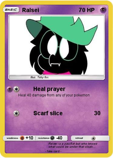 Pokémon Ralsei 33 33 - Heal prayer - My Pokemon Card