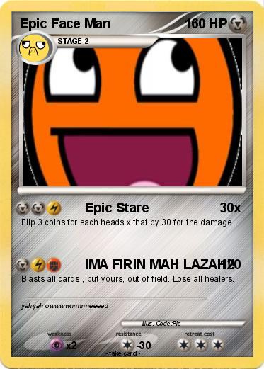 Pokémon Epic Face Man 1 1 - Epic Stare - My Pokemon Card