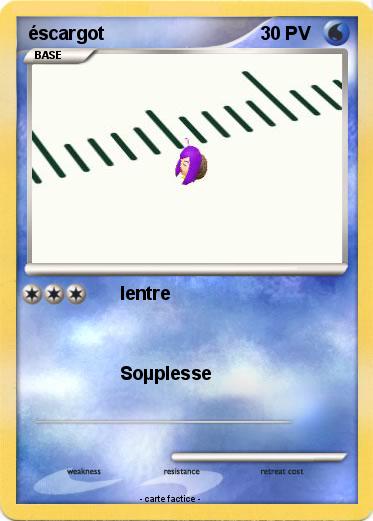 Pokémon escargot 28 28 - lentre - Ma carte Pokémon