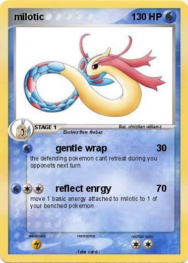 Pokémon milotic 240 240 - gentle wrap - My Pokemon Card