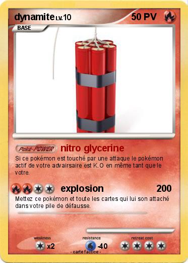 Pokémon dynamite 44 44 - nitro glycerine - Ma carte Pokémon