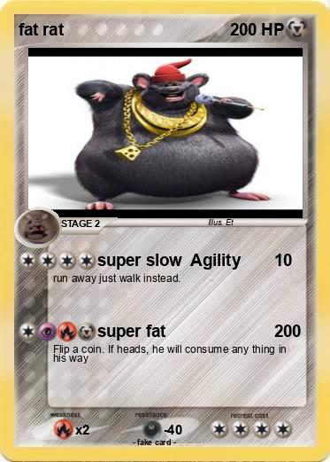 Pokémon fat rat 25 25 - super slow Agility - My Pokemon Card