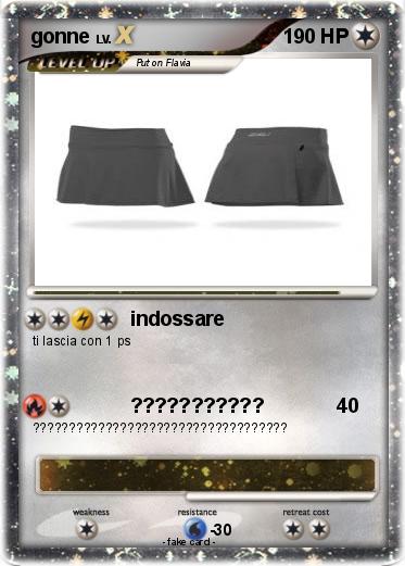 Pokémon gonne - indossare - My Pokemon Card