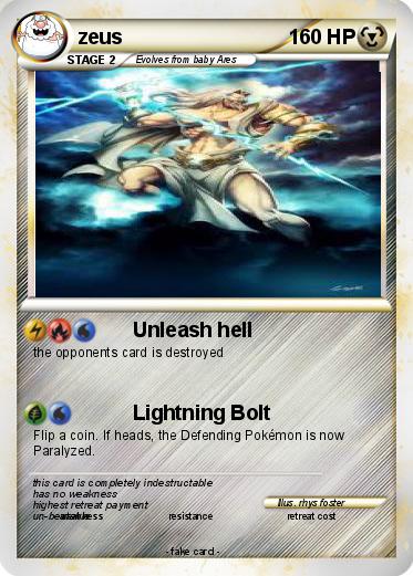 Pokémon zeus 1432 1432 - Unleash hell - My Pokemon Card