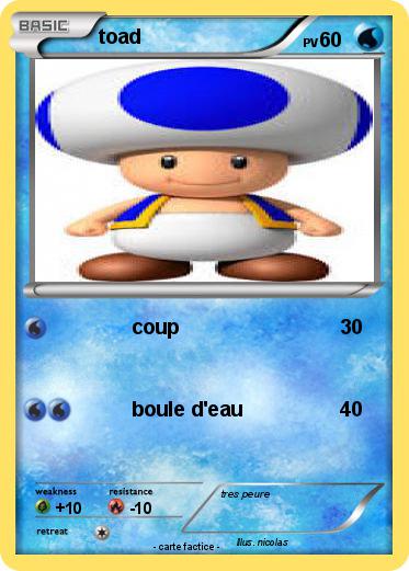 Pokémon toad 988 988 - coup - Ma carte Pokémon