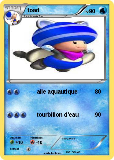 Pokémon toad 986 986 - aile aquautique - Ma carte Pokémon