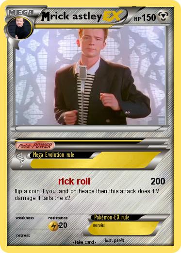 Pokémon rick astley 385 385 - rick roll - My Pokemon Card