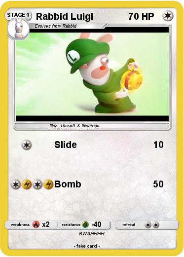 Pokémon Rabbid Luigi 1 1 - Slide - My Pokemon Card