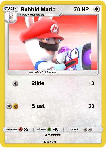 Pokémon Rabbid Mario 2 2 - Slide - My Pokemon Card