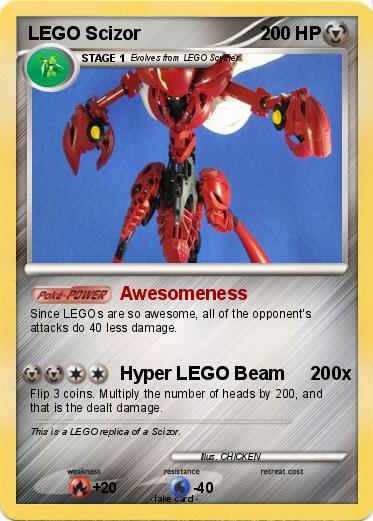 Pokémon LEGO Scizor - Awesomeness - My Pokemon Card