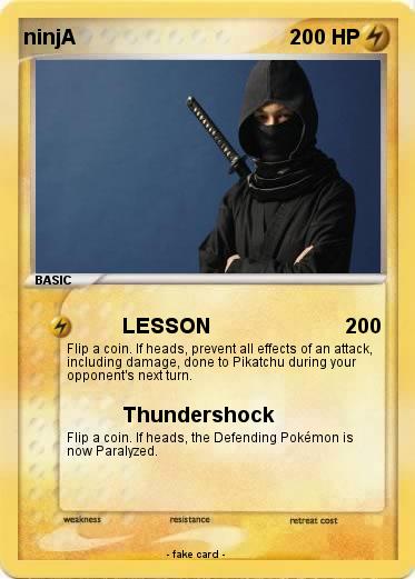 Pokémon ninjA 3539 3539 - LESSON - My Pokemon Card