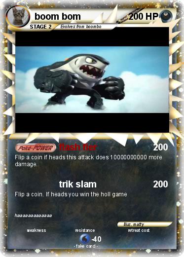 Pokémon boom bom - flash fier - My Pokemon Card