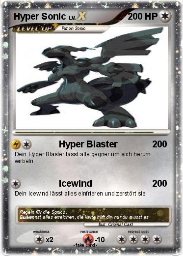 Pokémon Hyper Sonic 412 412 - Hyper Blaster - My Pokemon Card