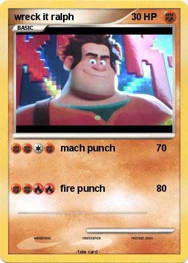 Pokémon wreck it ralph 68 68 - mach punch - My Pokemon Card