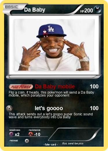 Pokémon Da Baby 139 139 - Da Baby mobile - My Pokemon Card