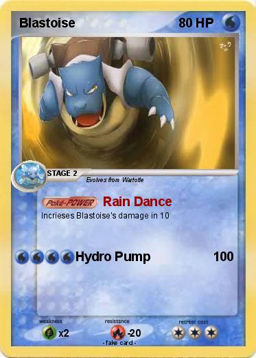 Pokémon Blastoise 1565 1565 - Rain Dance - My Pokemon Card