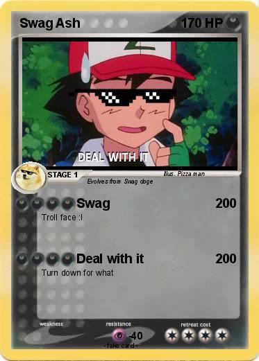 Pokémon Swag Ash - Swag - My Pokemon Card