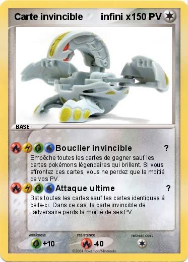 Pokémon Carte invincible infini x - Bouclier invincible ? - Ma carte ...