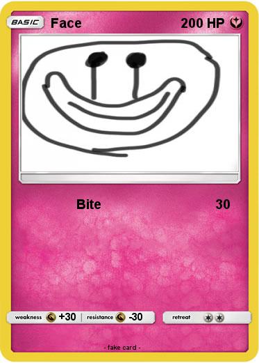 Pokémon Face 394 394 - Bite - My Pokemon Card
