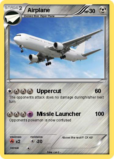 Pokémon Airplane 22 22 - Uppercut - My Pokemon Card