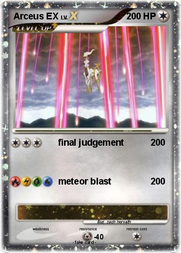 Pokémon Arceus EX 197 197 - final judgement - My Pokemon Card