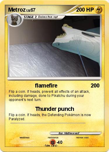 Pokémon Metroz - flamefire - My Pokemon Card