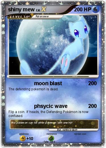 Pokémon shiny mew 83 83 - moon blast - My Pokemon Card