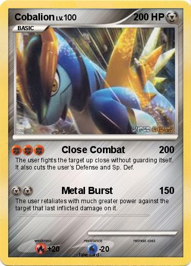 Pokémon Cobalion 246 246 - Close Combat - My Pokemon Card