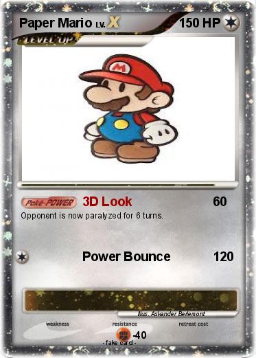 Pokémon Paper Mario 204 204 - 3D Look - My Pokemon Card