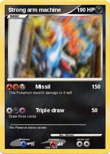 Pokémon Strong arm machine - Missil - My Pokemon Card