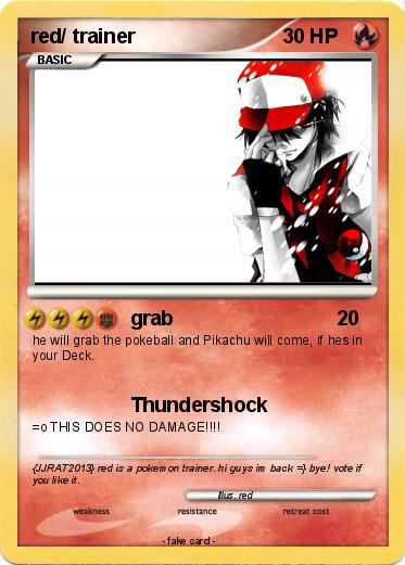 Pokémon red trainer 2 2 - grab - My Pokemon Card