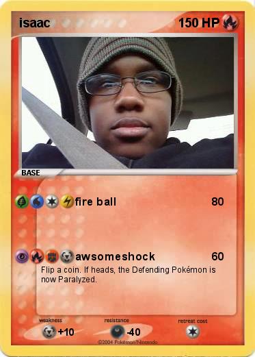 Pokémon isaac 20 20 - fire ball - My Pokemon Card