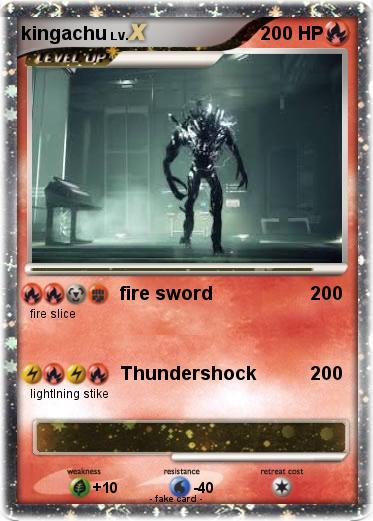 Pokémon kingachu 3 3 - fire sword - My Pokemon Card
