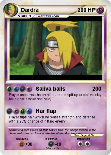 Pokémon Dardra 1 1 - Saliva balls - My Pokemon Card