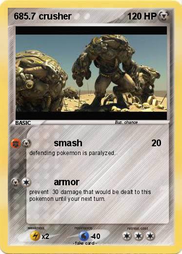 Pokémon 685 7 crusher - smash - My Pokemon Card