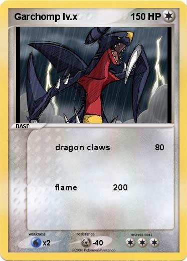 Pokémon Garchomp lv x 3 3 - dragon claws - My Pokemon Card