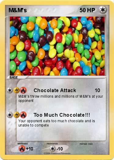 Pokémon M M s 1 1 - Chocolate Attack - My Pokemon Card