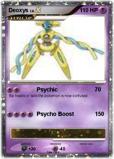 Pokémon Deoxys 1781 1781 - Psychic - My Pokemon Card